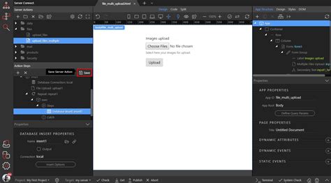 Wappler Documentation Inserting Multiple File Names In A Database