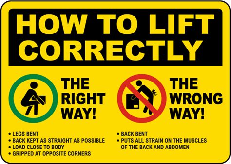 How To Lift Correctly Sign Claim Your Discount