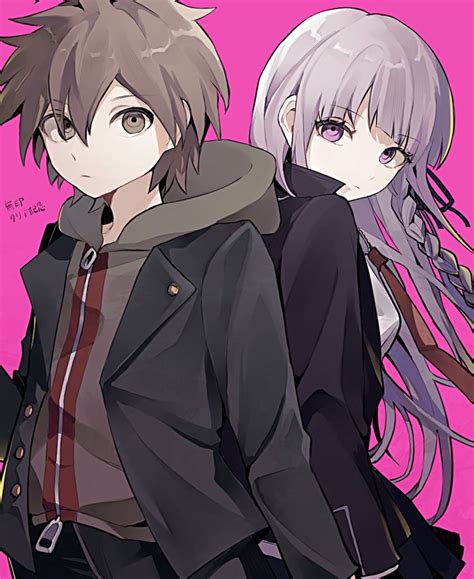Kirigiri Kyoko And Naegi Makoto Danganronpa And 1 More Drawn By