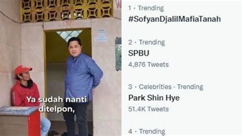Erick Thohir Sidak Toilet SPBU hingga Trending Twitter, Warganet Ramai Beri Komentar - Tribun ...