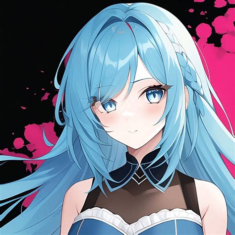 Girl With Blue Hair By Krzychumen On Deviantart