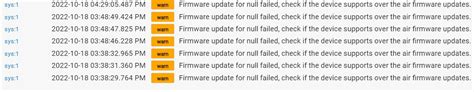 firmware update for null failed repeating error message 🛎️ get help
