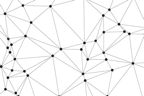 Premium Vector Abstract Polygonal Mesh With Black Nodes And Thin Lines Creating A Minimalist