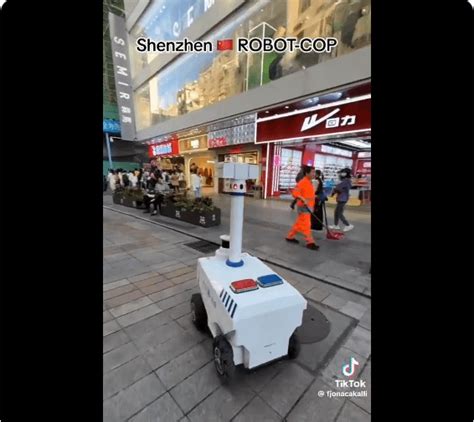 Police Robots With Facial Recognition Cameras In Chinas Streets Once