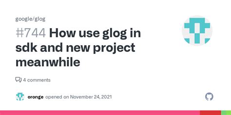 How Use Glog In Sdk And New Project Meanwhile Issue Google Glog GitHub