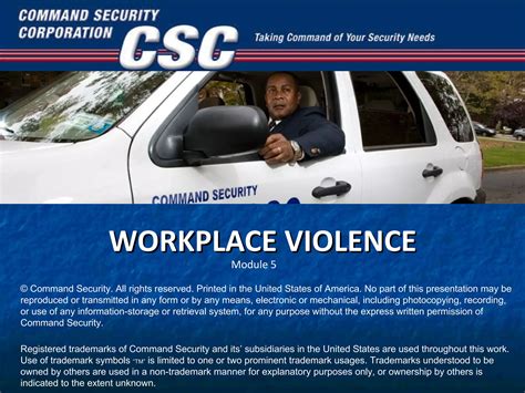 Workplace Violence Ppt Ppt