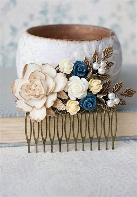 10 Diy Floral Hair Comb Ideas To Try In Weeding Party Floral Hair