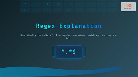 Regex Explanation Ultimate Regular Expression Tutorial With Examples Codelucky