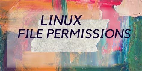 File Permissions And Access Control Lists Gaurav Shanbhag