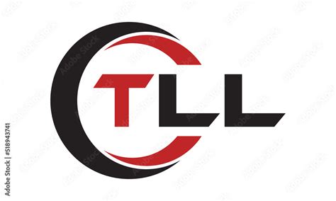 Tll Three Letter Swoosh Logo Design Vector Template Monogram Logo