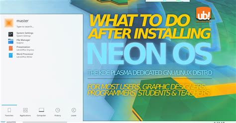 What To Do After Installing KDE Neon GNU Linux OS