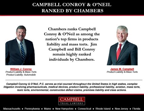 Campbell Conroy And Oneil Ranked By Chambers Campbell Conroy And Oneil