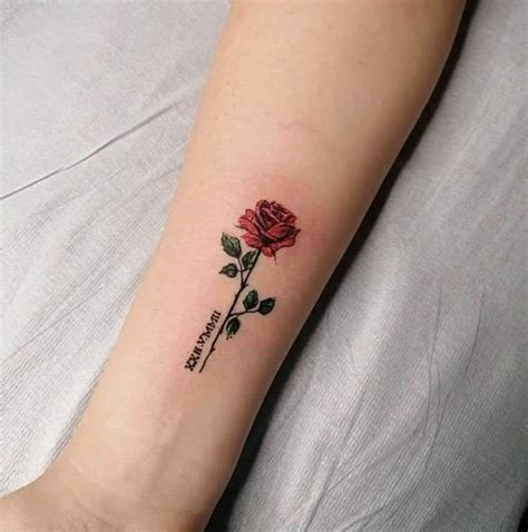Small Rose Tattoo On Wrist