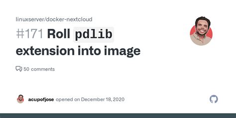 Roll Pdlib Extension Into Image Issue 171 Linuxserver Docker