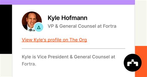 Kyle Hofmann Vp And General Counsel At Fortra The Org