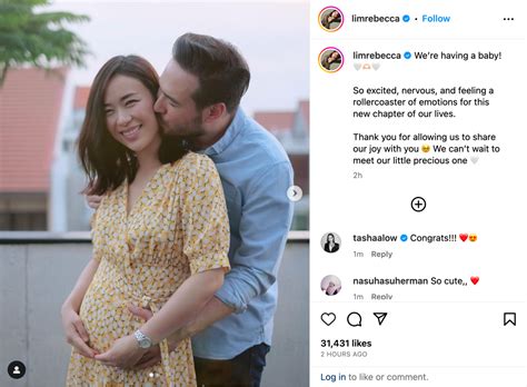 Spore Actress Rebecca Lim Reveals Shes Pregnant Found Out After Her