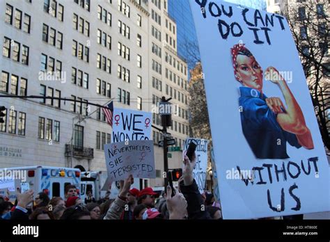 New York Usa 8th Mar 2017 Hundreds Of New Yorkers Took Part In The