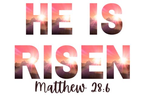 He Is Risen Png Graphic By Artful Designs By Amanda · Creative Fabrica