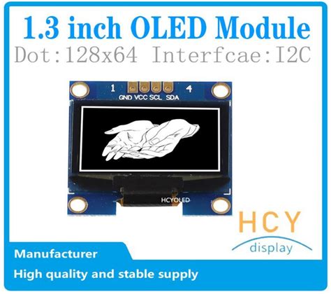 13 Inch Oled Module With I2c Interface For Versatile Applications