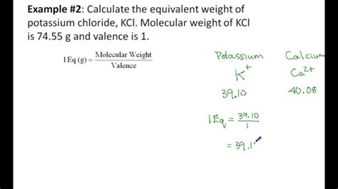 How To Calculate Equivalents