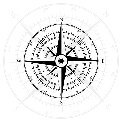 Premium Vector Compass Background