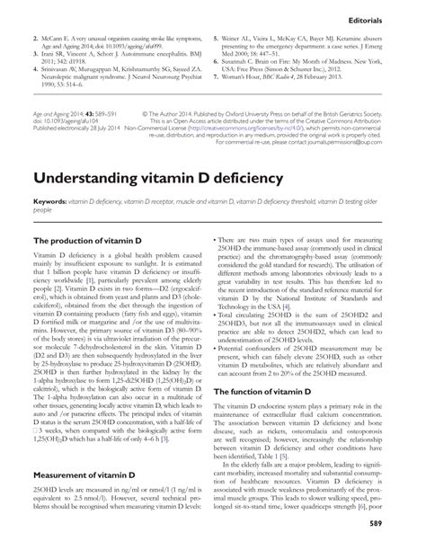 Pdf Understanding Vitamin D Deficiency