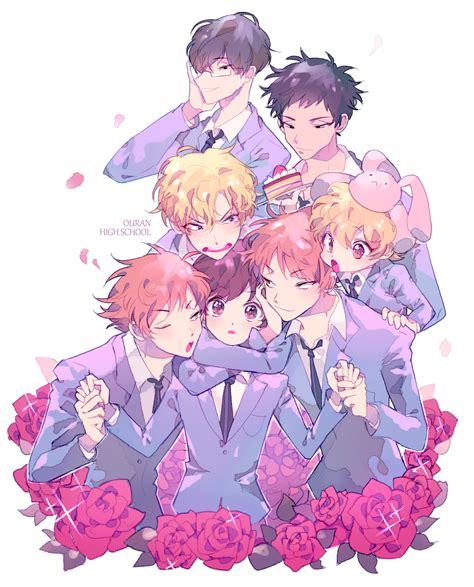 Mitsukuni Haninozuka En Takashi Morinozuka Ouran High School Host Club