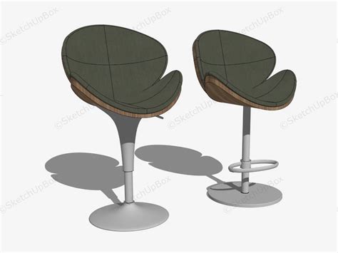 Orange Slice Counter Stools Sketchup 3d Model Skp File Download Sketchupbox