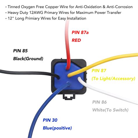Wrl K4 Waterproof 5 Pin 30 40a 12v Spdt Relays With Harness Sockets