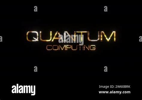 Quantum Computing Cinematic Trailer Title Quantum Computing Golden Text