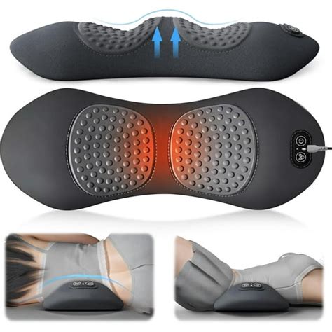 3 In 1 Back Massager Electric Lumbar Support Pillow Triple Fusion