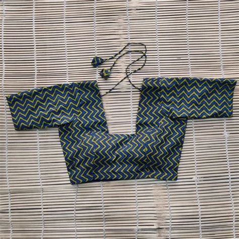 Dark Green Block Printed Cotton Blouse Piece At Rs 350 Piece In Jaipur