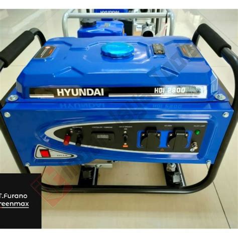 Jual Hyundai Hdi 2800 Genset Bensin 2200 Watt Generator Set Shopee