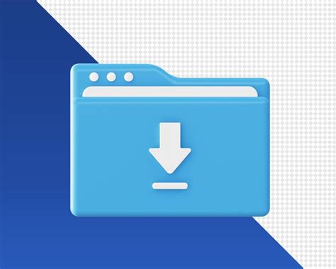 Premium Psd 3d Render Of Folder Download Illustration Icons For Ui Ux Web Mobile Apps Social