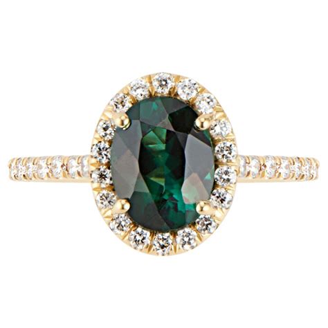 18k White And Yellow Gold 2 81 Carat Green Tourmaline Ring With A