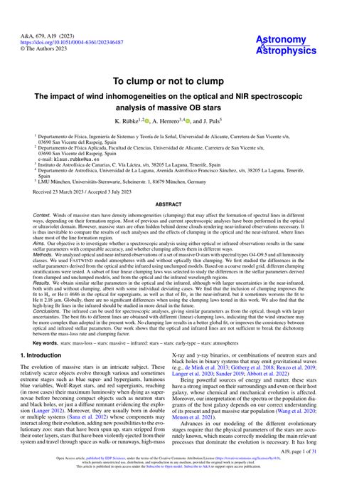 Pdf To Clump Or Not To Clump The Impact Of Wind Inhomogeneities On