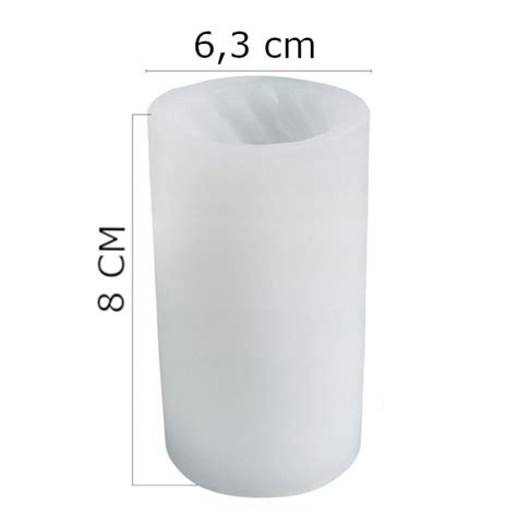 Forma silikonowa do świec wosku walec cylinder DIY Lonaen