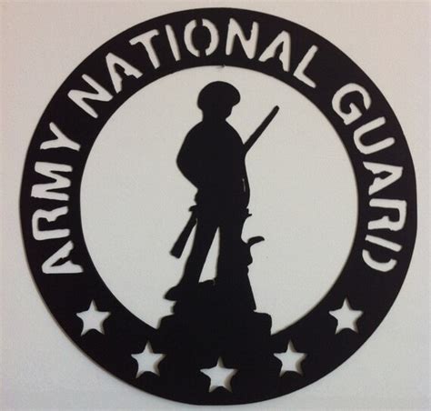Army National Guard Minute Man Metal Wall Or Porch Decor Etsy