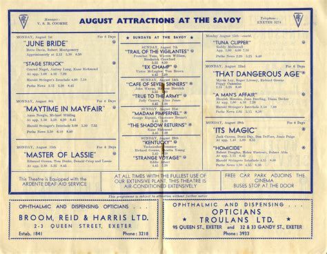 History Of Cinemas In Exeter By Lola Moore