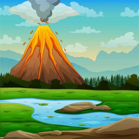 Volcano Vector