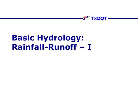Ppt Basic Hydrology Rainfall Runoff I Powerpoint Presentation Free Download Id 9400337