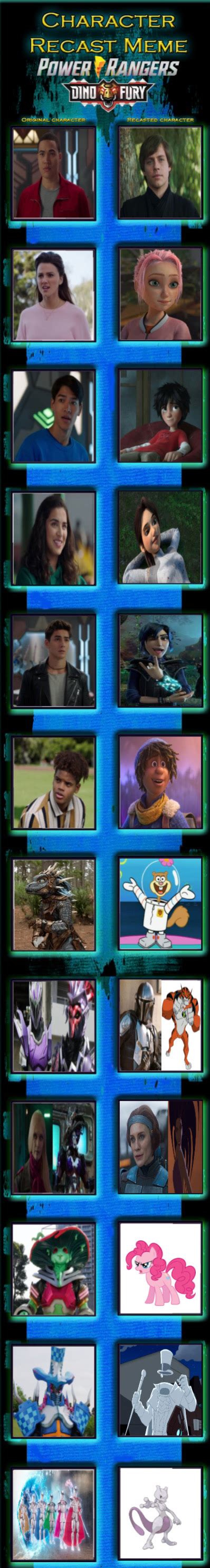 My Power Rangers Dino Fury Recast By Disneyfan3000 On Deviantart