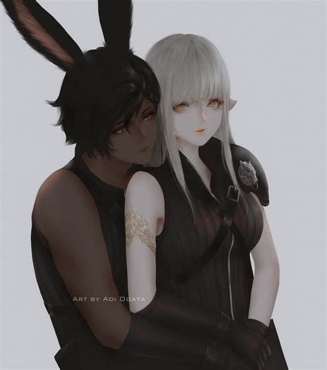 Ffxiv Couple Commission By Aoiogataartist On Deviantart