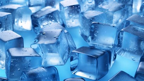 Colorful Summer Ice Cubes Relief Illustration Background Summer Ice Cubes Cool Background