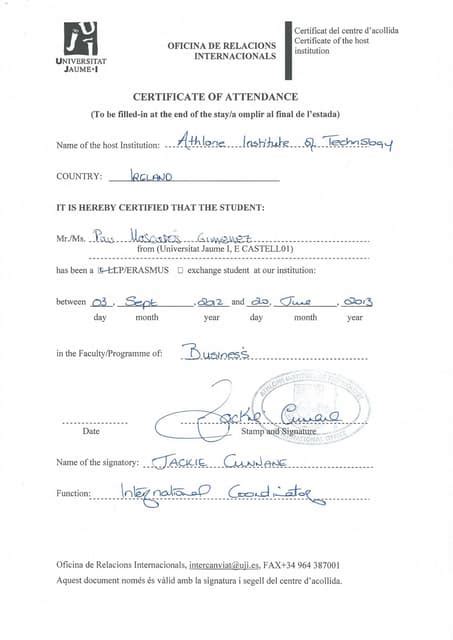 Ait Certificate Pdf
