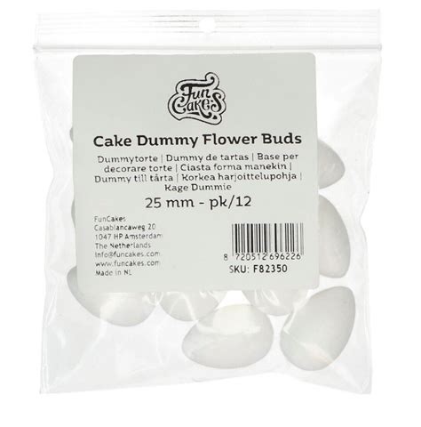 Стиропорена форма пъпка на цвете 25 мм 12 бр Cake Tools