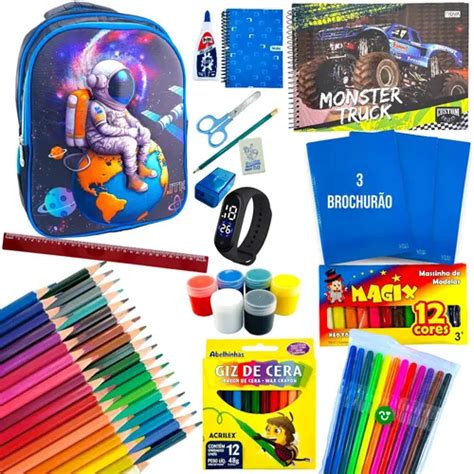 Kit De Material Escolar Con Mochila Para Niños De 1 A 5 Años Mercadolibre
