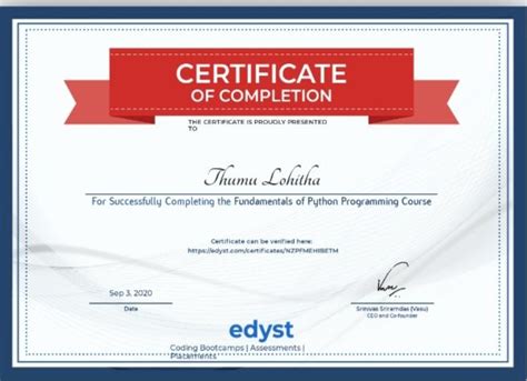 lohitha thumu on linkedin python course programming edyst