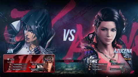 Tekken8 Online Win 344 Jin Vs Azucena Youtube
