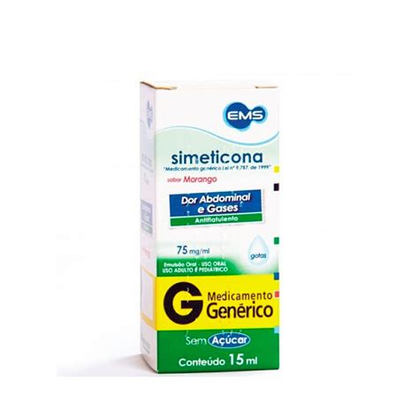 Simeticona 75mg Genérico Ems 15ml Drogaria Globo Drogaria Globo